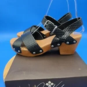 Patricia Nash | Shoes | Patricia Nash Gigi Black Leather Clog Sandal ...